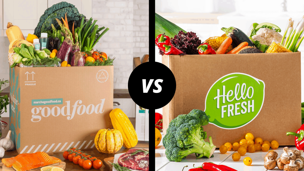 GoodFood VS HelloFresh VS Chef's Plate - Meal Kits Delivery Canada