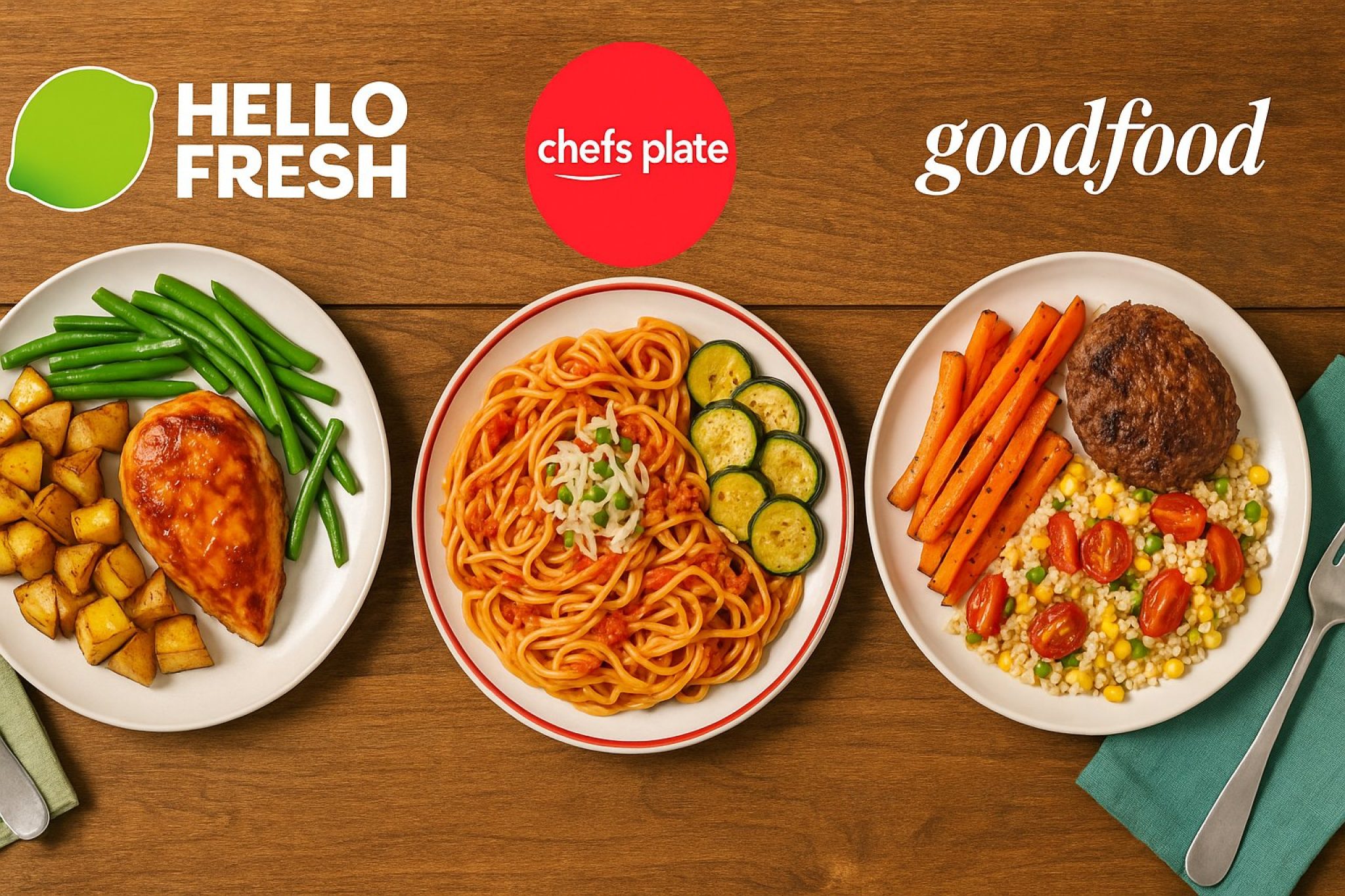 HelloFresh vs Chef's Plate vs GoodFood 2025 - Can't Choose?